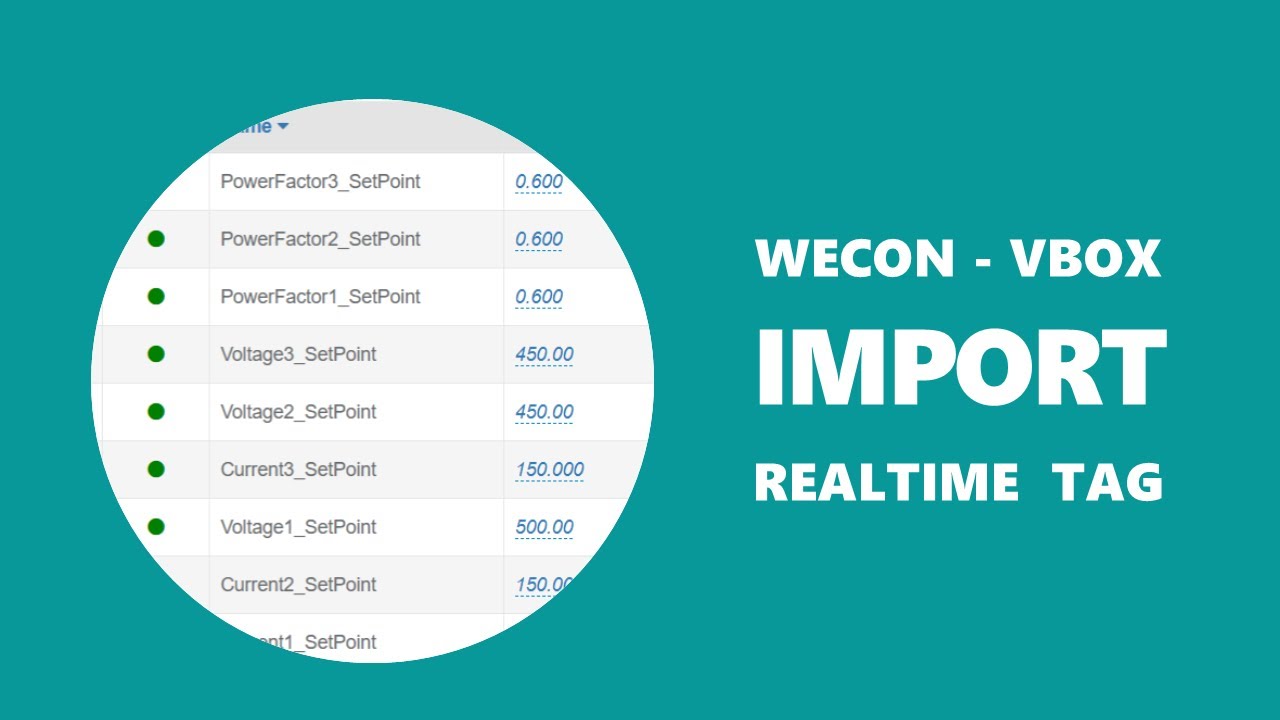 Wecon V-Box || Import Realtime Tag using Excel File - YouTube