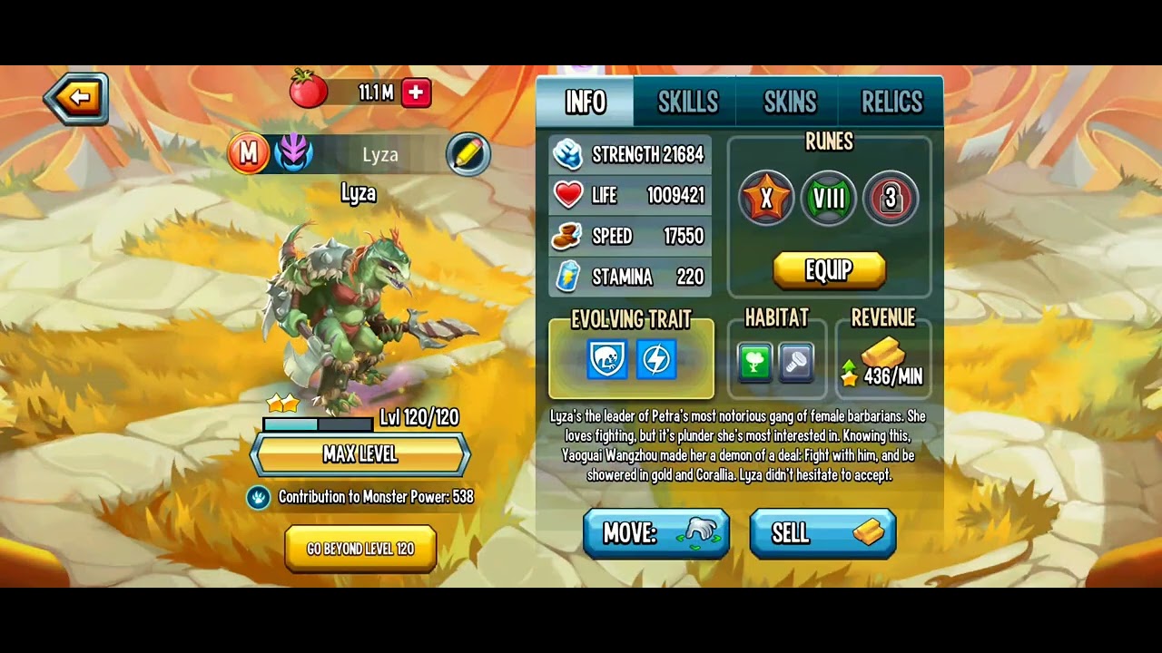 Monster Legends new Hellmut Hoyt, Lyza, and Eternal Basthet traits ...