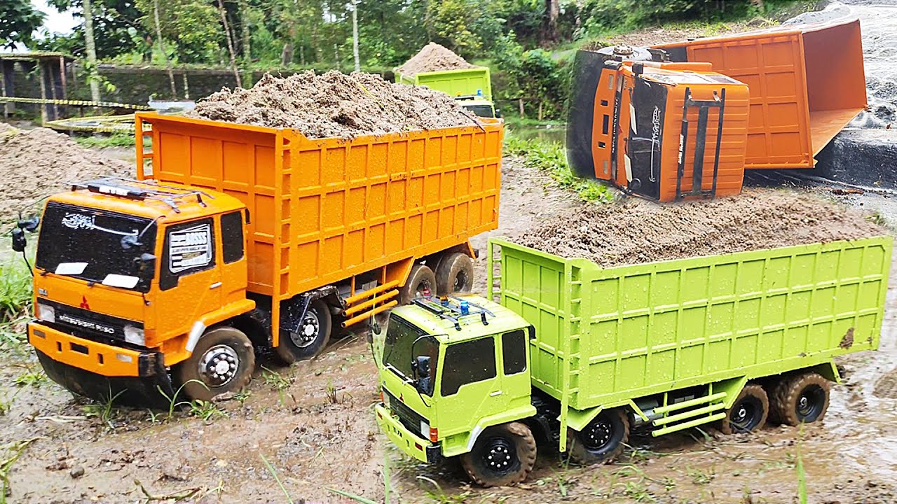 SUPIR BALAP Dump Truk Fuso 220 Ps Kejar Setoran Truk TERGULING SUPIR ...