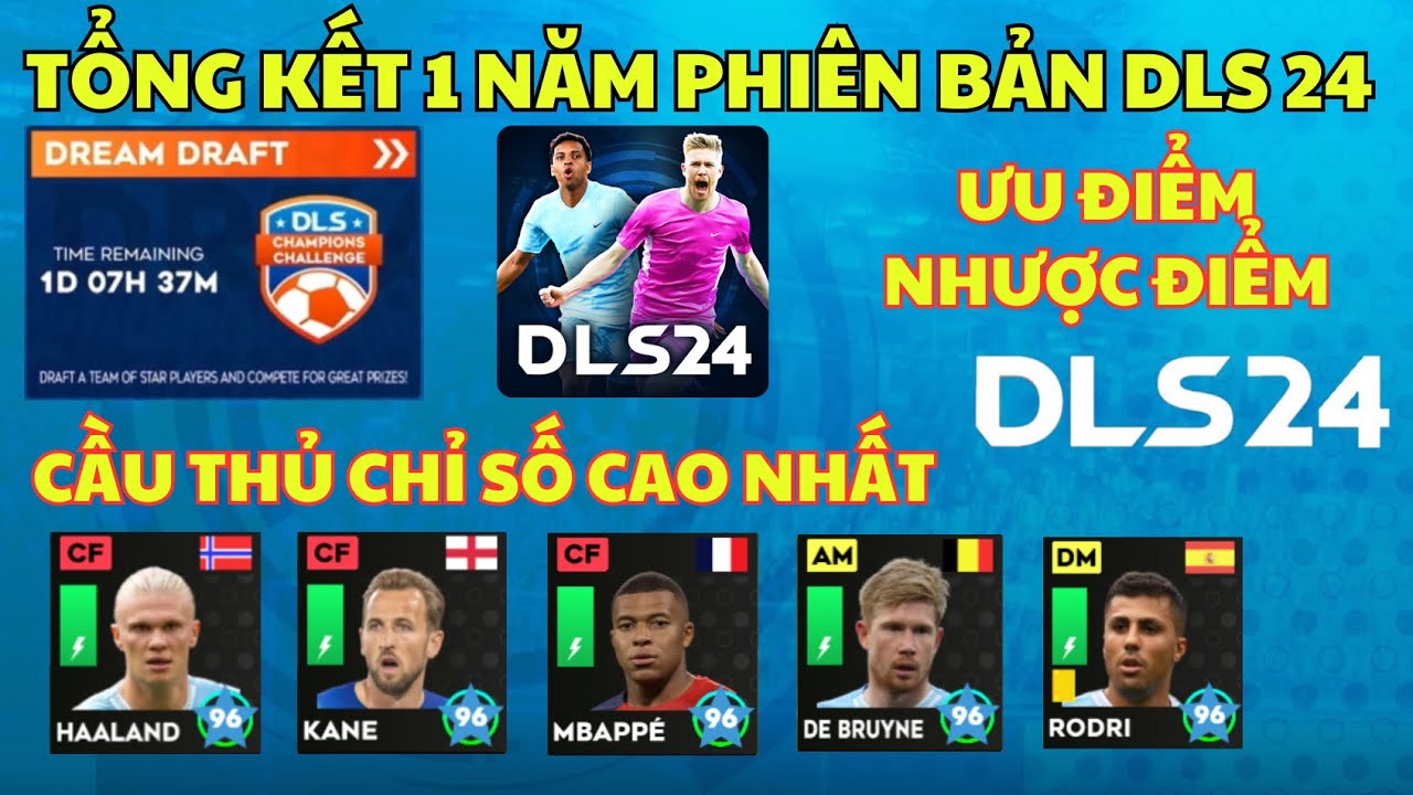 DLS 24 | Tổng kết 1 năm, tính năng mới cầu thủ chỉ số cao nhất phiên ...