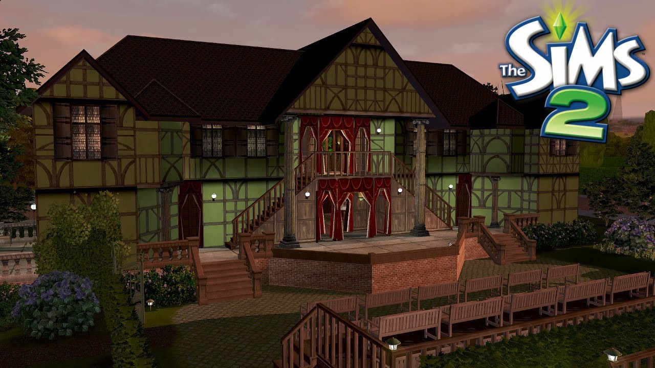 Veronaville Speed Build | Summerdream Theater | The Sims 2 - YouTube