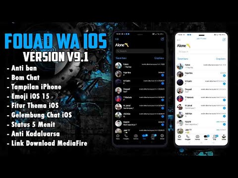 Fouad WhatsApp iOS Terbaru 2022 || Fouad WA iOS v9.25 -Tampilan iPhone ...