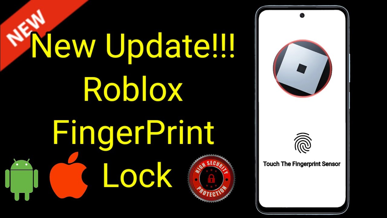 How To Set Roblox App FingerPrint Lock - How To Enable Roblox Safety ...