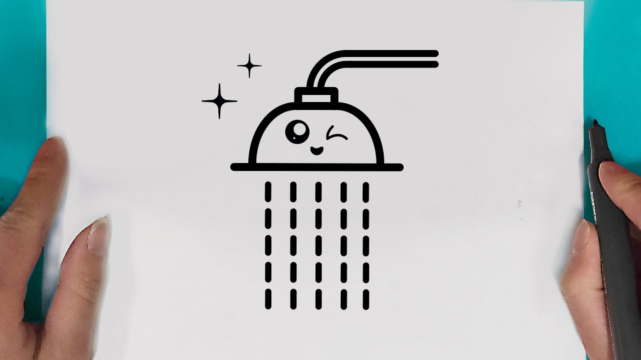 How to draw a cute Shower easy for beginners drawing a cute Shower ...