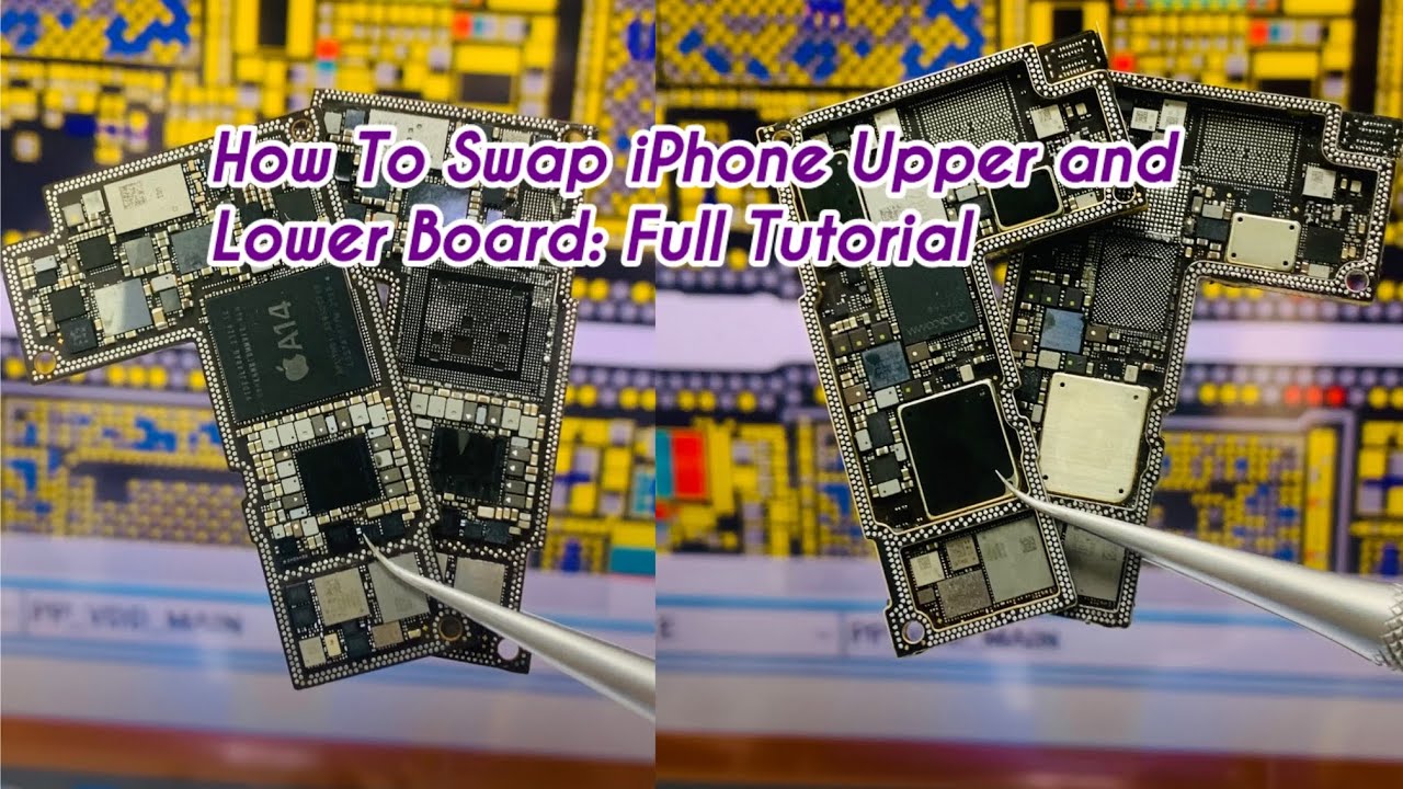 Iphone Upper&Lower Board How TO Swap | iphone 12 pro max Swap For Data ...