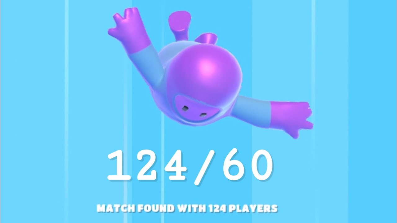 124 PLAYER FALL GUYS MATCH?! | Fall Guys - YouTube