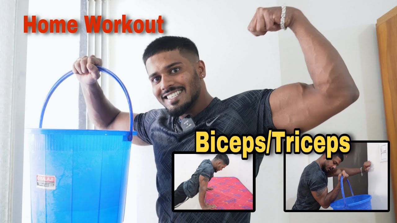 How to Gain Biceps / Triceps from Home Workout | Best Exercise for ...