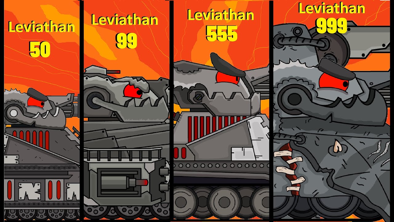 Evolution of Hybrids Leviathan #4 - Cartoons about tanks - Мультики про ...