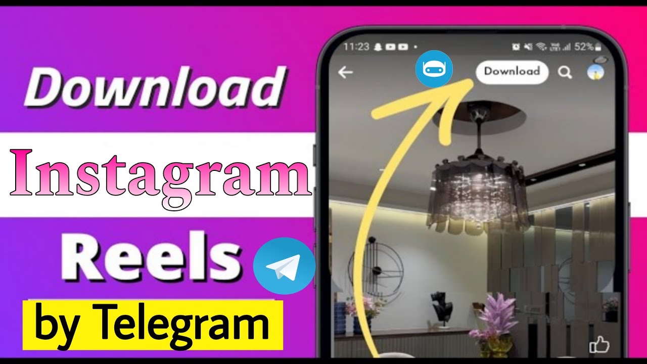 How to save reels in gallery using Telegram Bot in just 1 second - YouTube