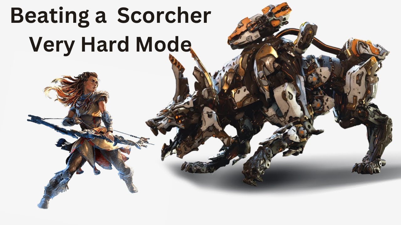 Beat a Scorcher with Mediocre weapons Very Hard- Horizon Forbidden West ...