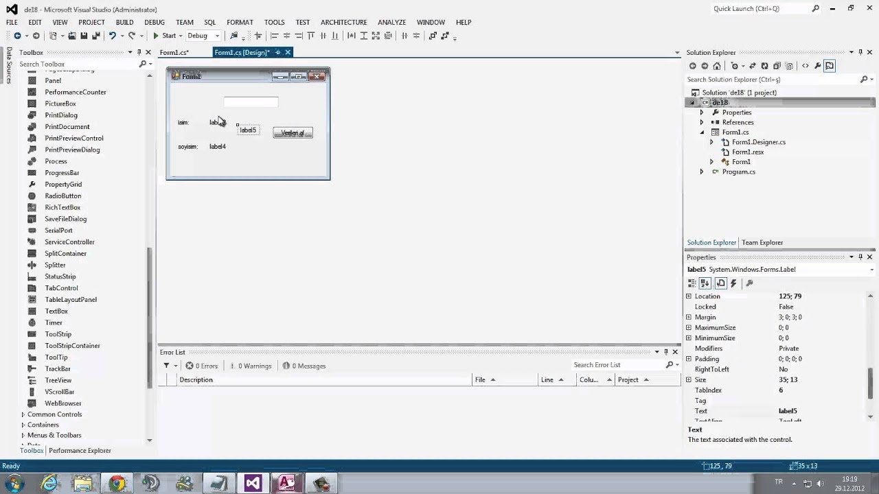 C# Database WHERE ve SELECT komutu - YouTube