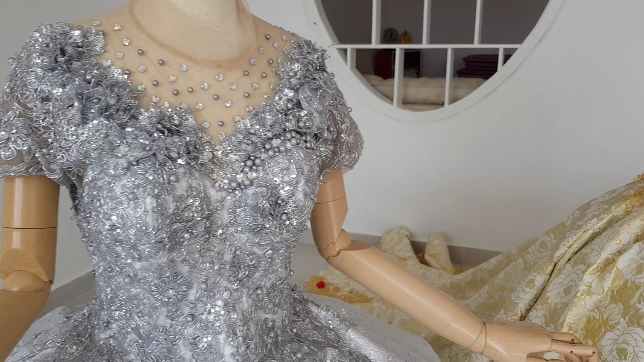 Cacagown Gaun Silver dan Gold - YouTube