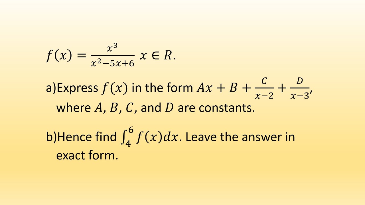 Integral via Partial Fractions - YouTube