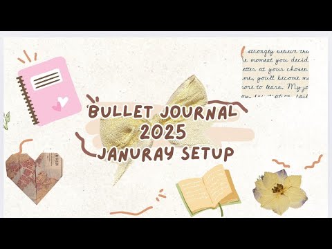 January 2025 Bullet journal Setup | Plan with me January 2025 ️ - YouTube