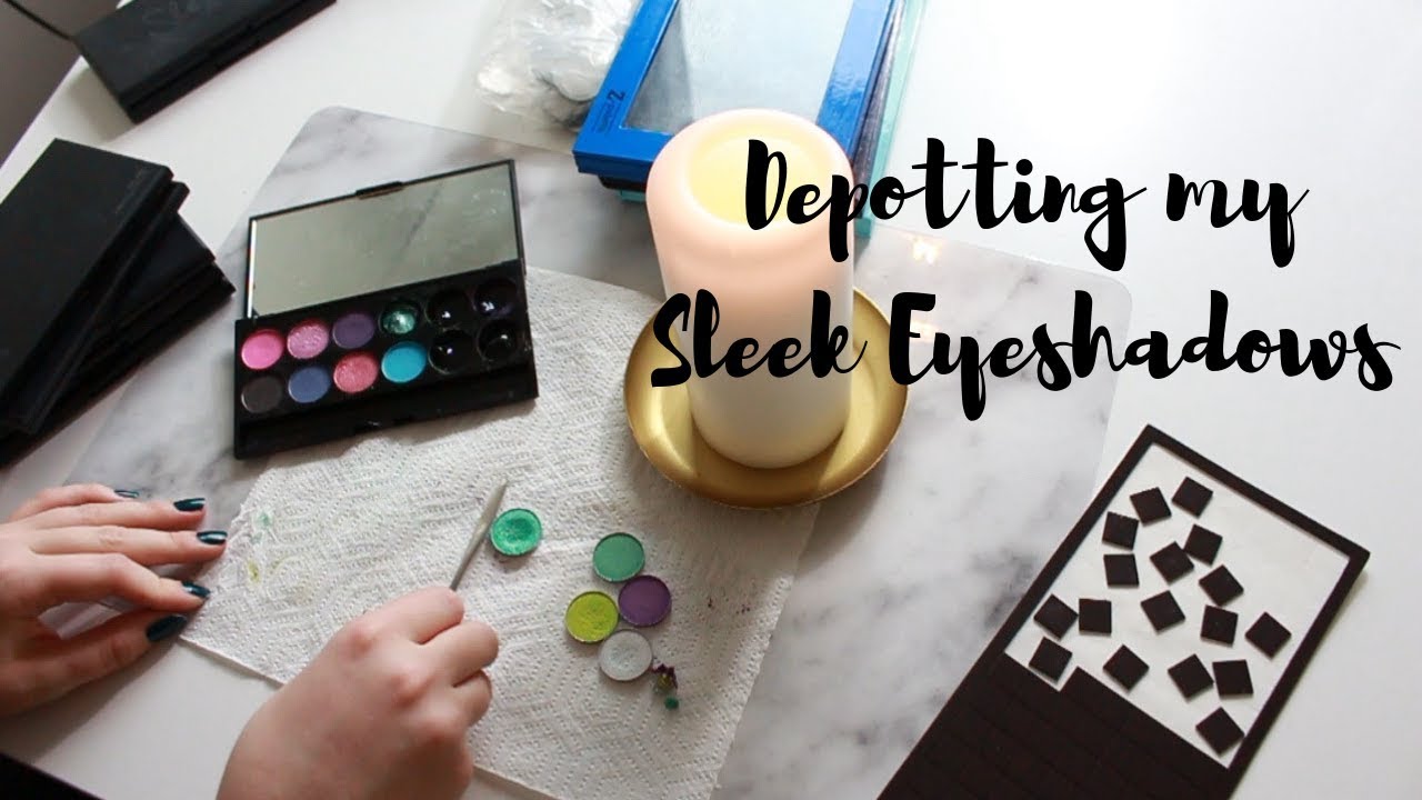 Depotting my Sleek Makeup Eyeshadows - YouTube