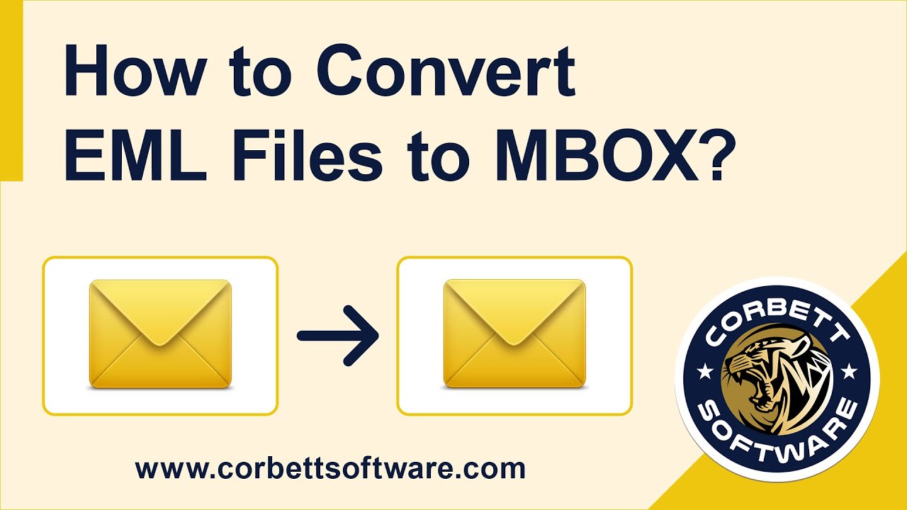 Convert EML to MBOX Format | How to Query Answered - YouTube