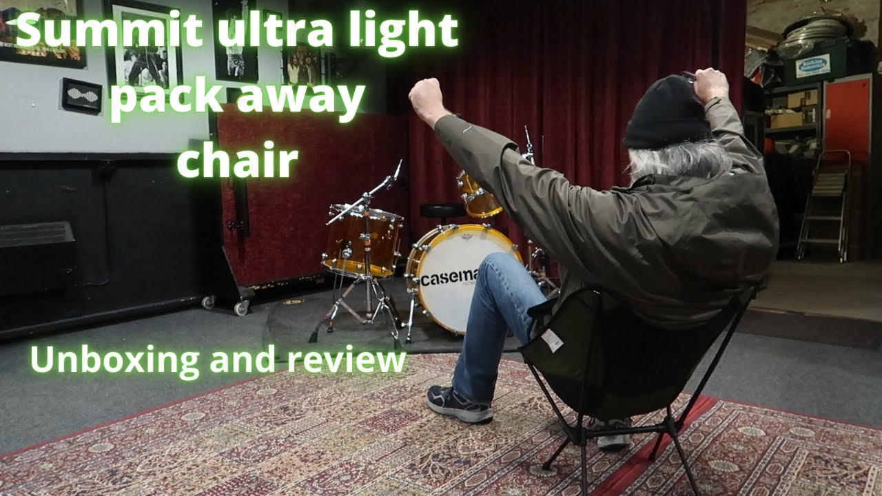 Summit ultra light pack away chair, unboxing and review - YouTube