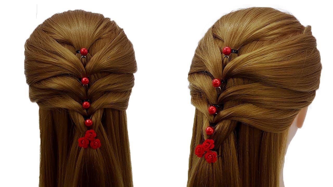 Best modern reception hairstyle || STEP-BY-STEP || reception hairstyle ...