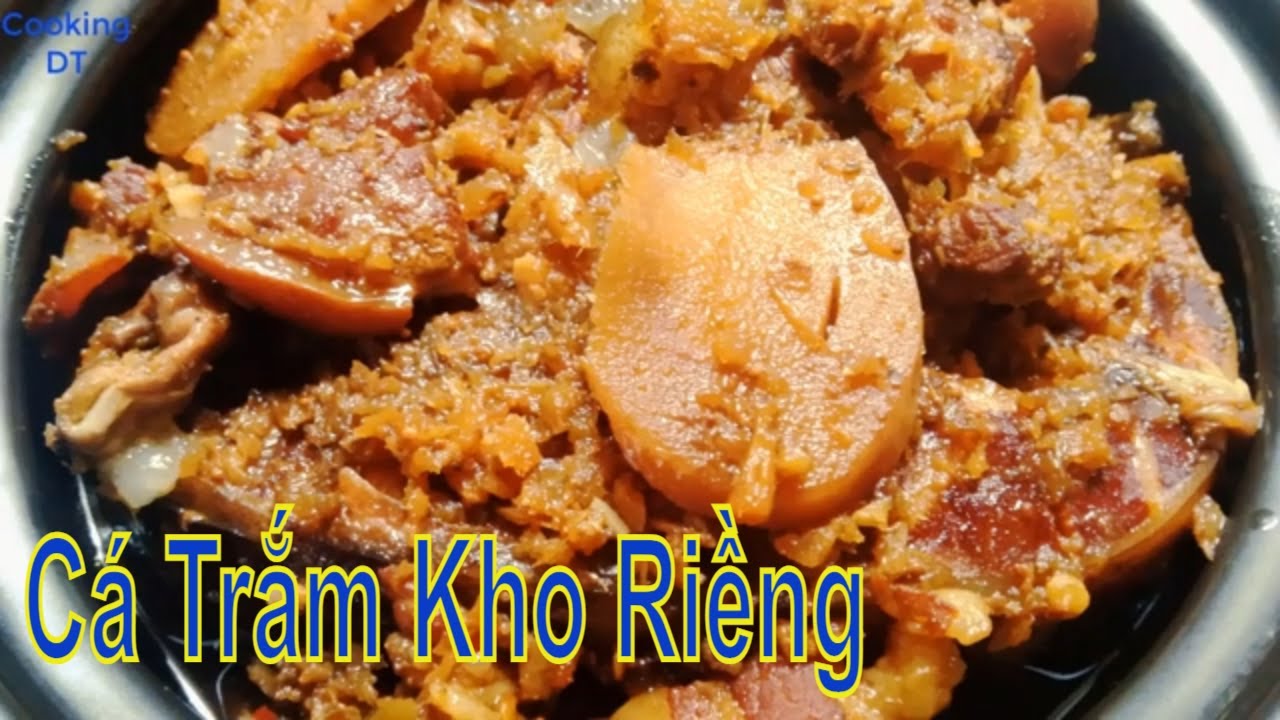 Cách làm món CÁ TRẮM KHO RIỀNG bằng nồi cơm điện thơm ngon đậm đà # ...