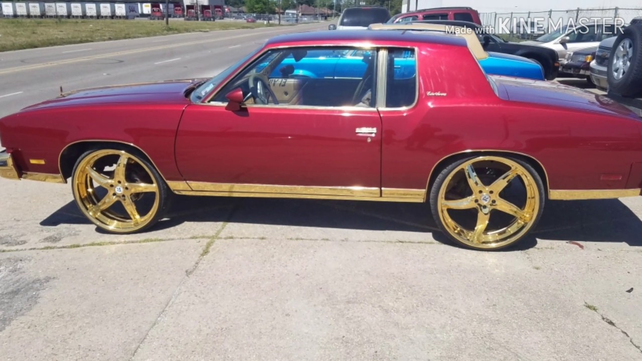 all gold everything 79 cutlass on gold rucci wheels - YouTube
