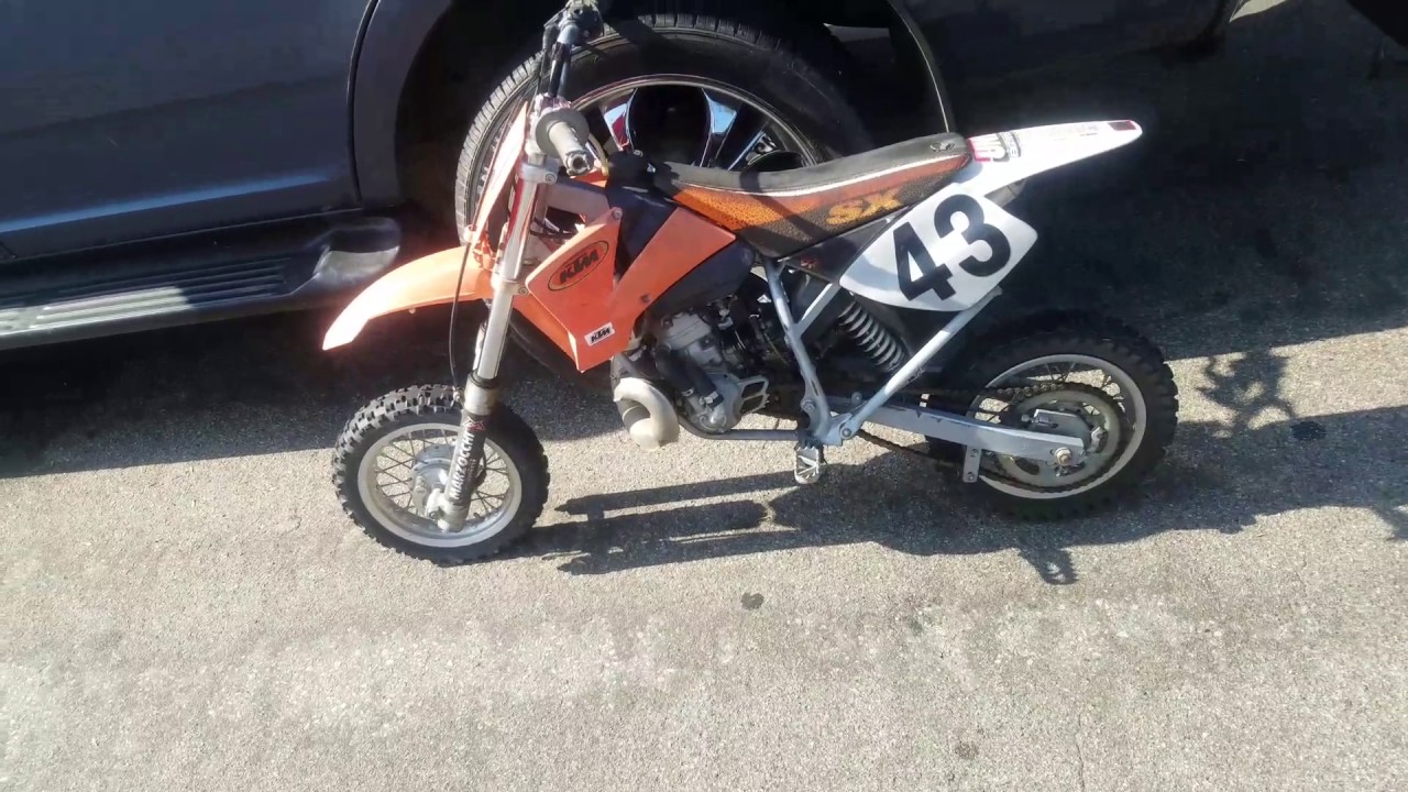 2003 ktm 50 sx dirtbike on the way - YouTube