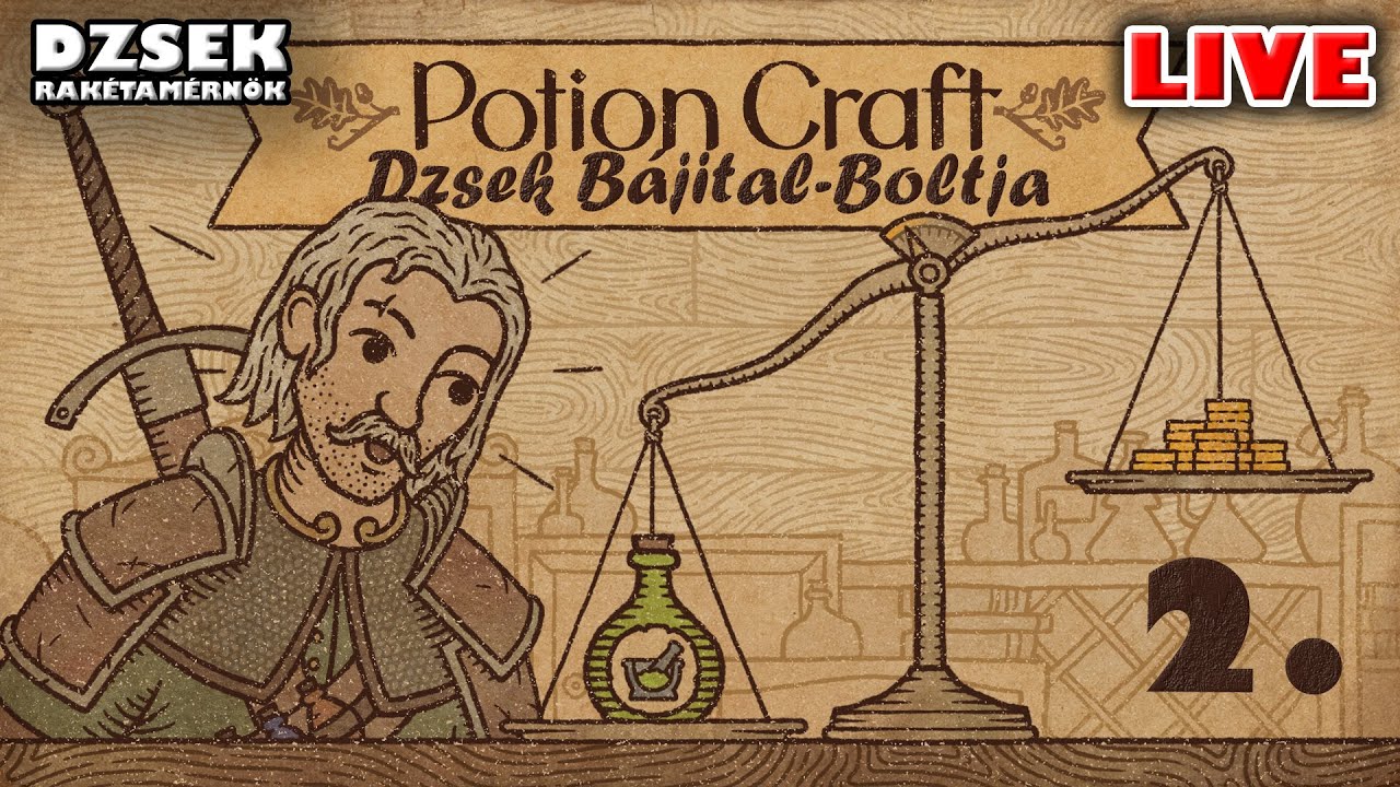 🔴 Potion Craft: Alchemy Simulator- 2. Rész - Gyógybaj minden írre ...