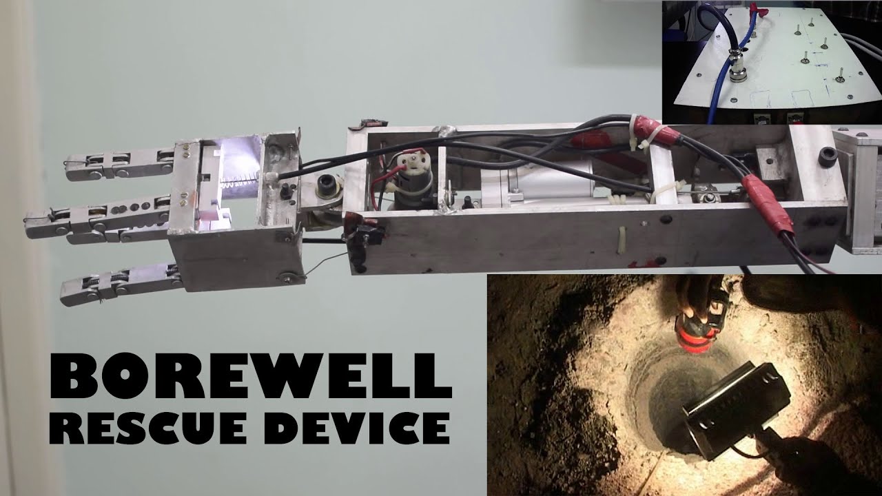 Borewell Rescue Bot - Parts and Demo - YouTube