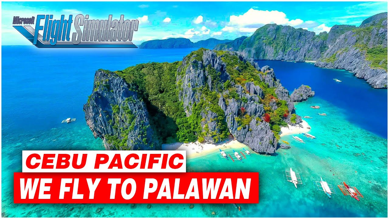 Manila To Puerto Princesa Palawan | Live Full Flight Cebu Pacific ...