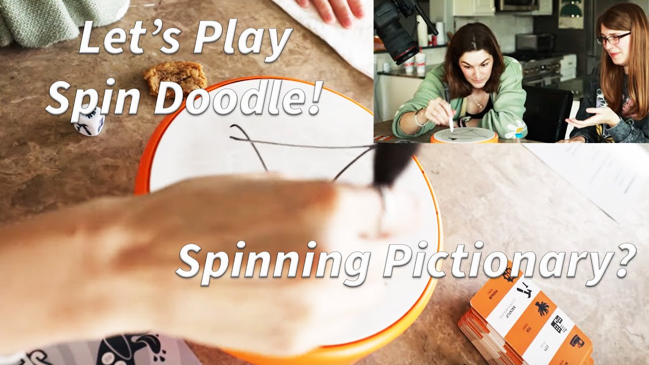 We Play Spinning Pictionary?? SPIN DOODLE with Ashley and Kylie - YouTube