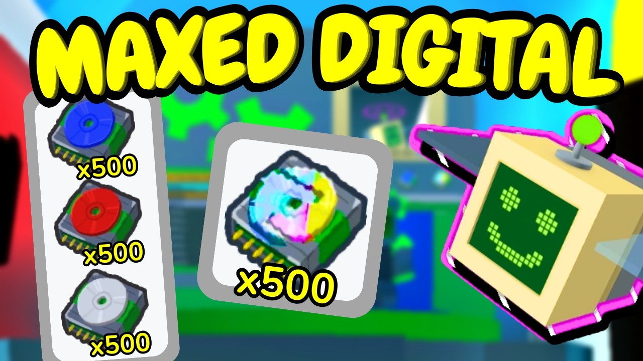 I MAXED OUT Digital Bee in bee swarm simulator - YouTube