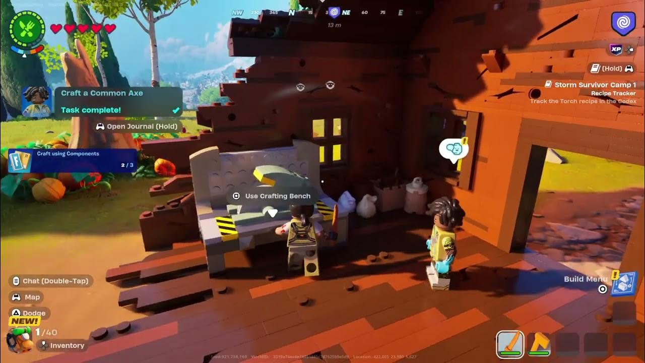 Lego Fortnite Odyssey Storm Survivor Camp How to upgrade level 1 to 2 ...