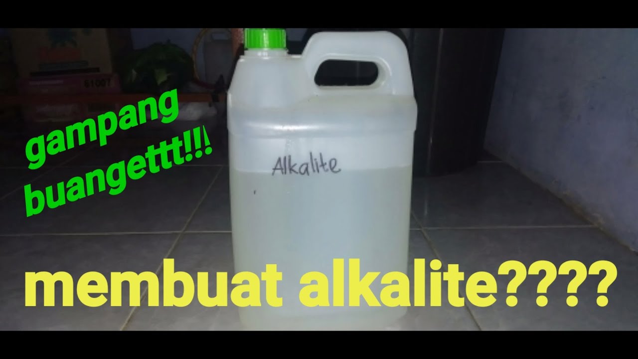 CARA MEMBUAT ALKALITE LAUNDRY - YouTube