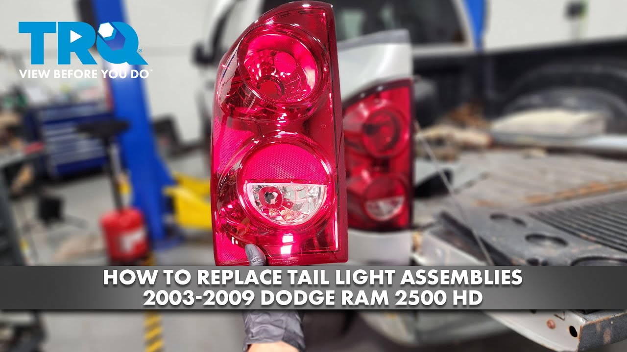 How to Replace Tail Light Assemblies 2003-2009 Dodge Ram 2500 HD - YouTube