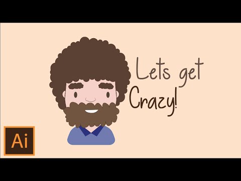How To Make Bob Ross In Adobe Illustrator! - YouTube