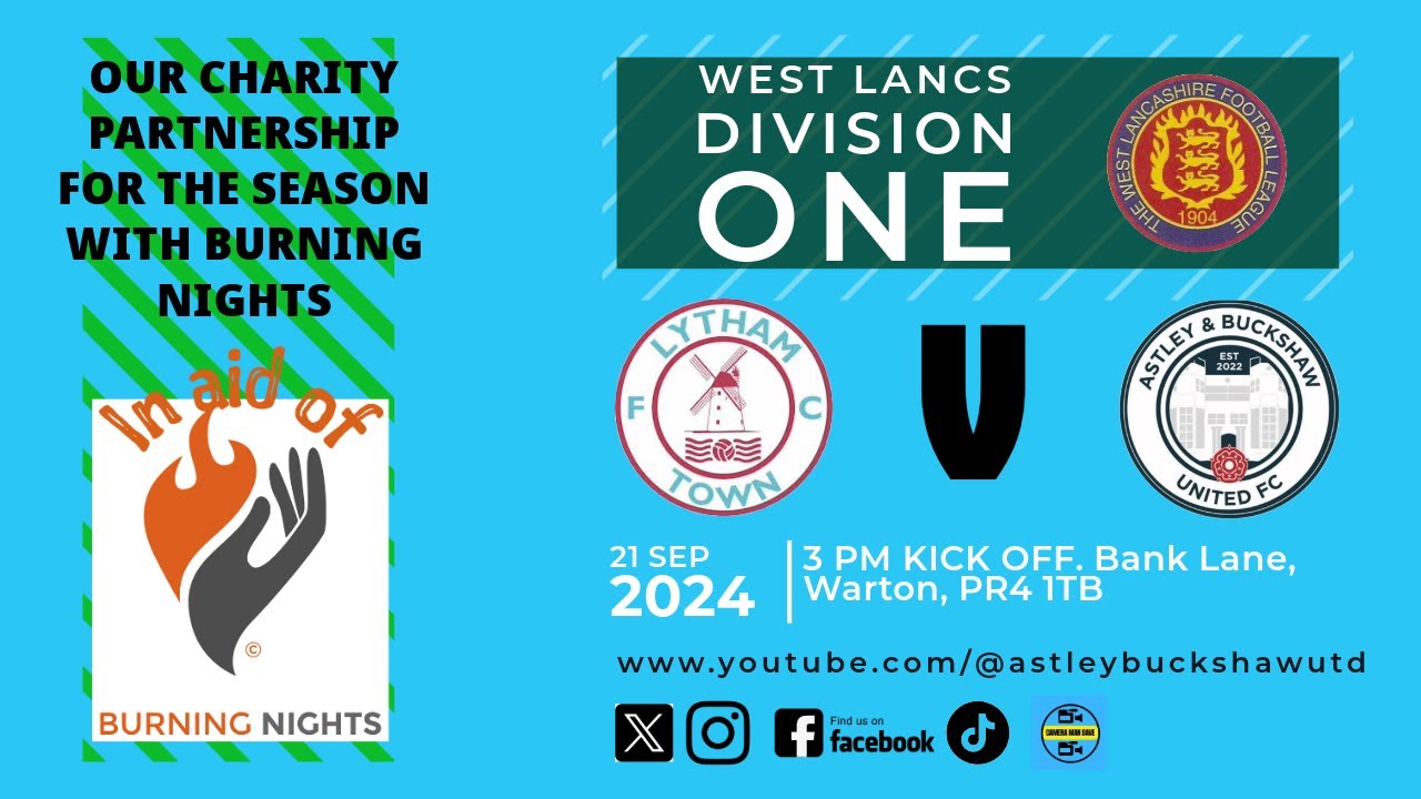[LIVE] Lytham Town FC v Astley & Buckshaw Utd |West Lancashire Division ...