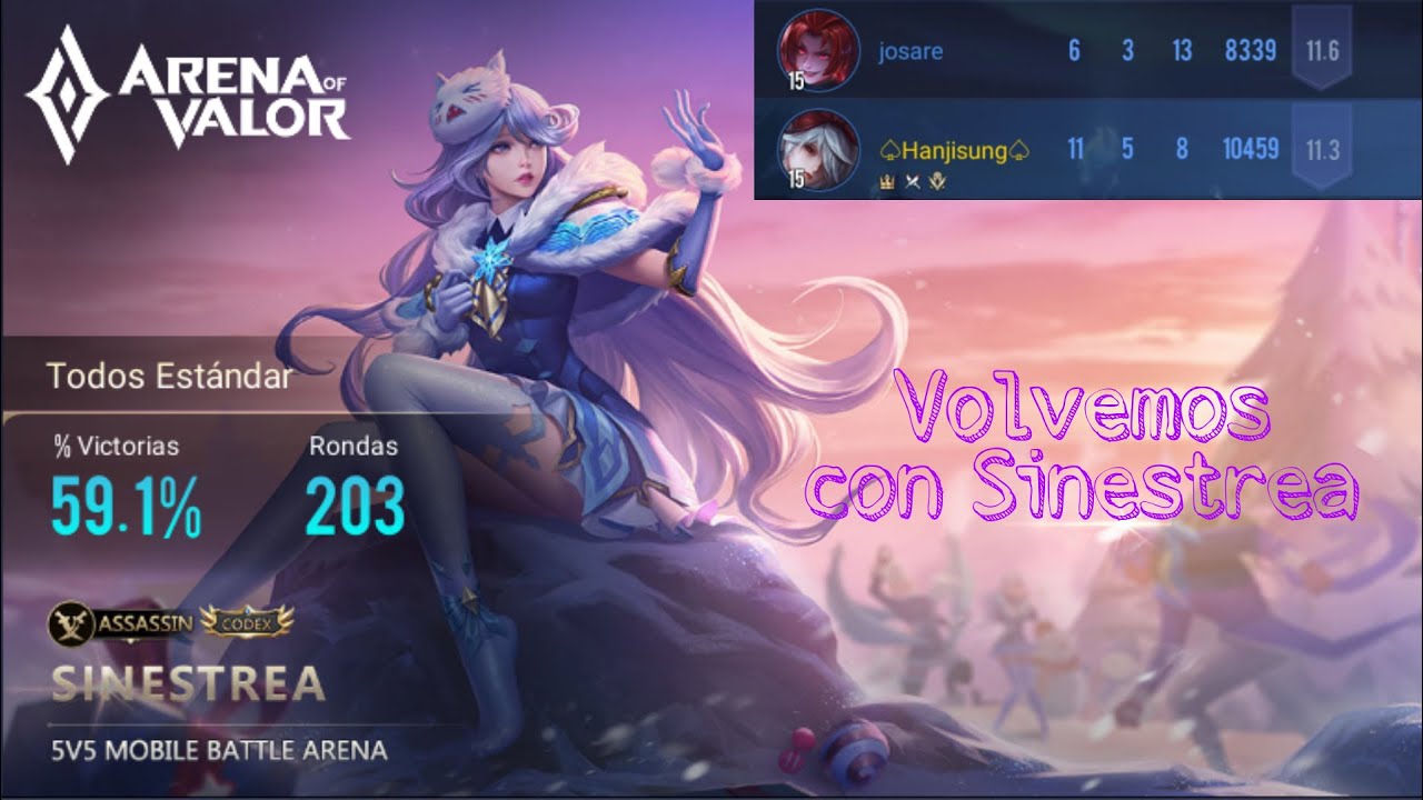SINESTREA X DEXTRA || RANKED VETERANO || ARENA OF VALOR - YouTube