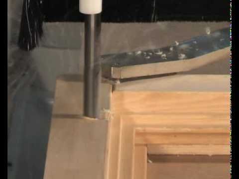 ALFA - Machining operations for hinge recessing - YouTube