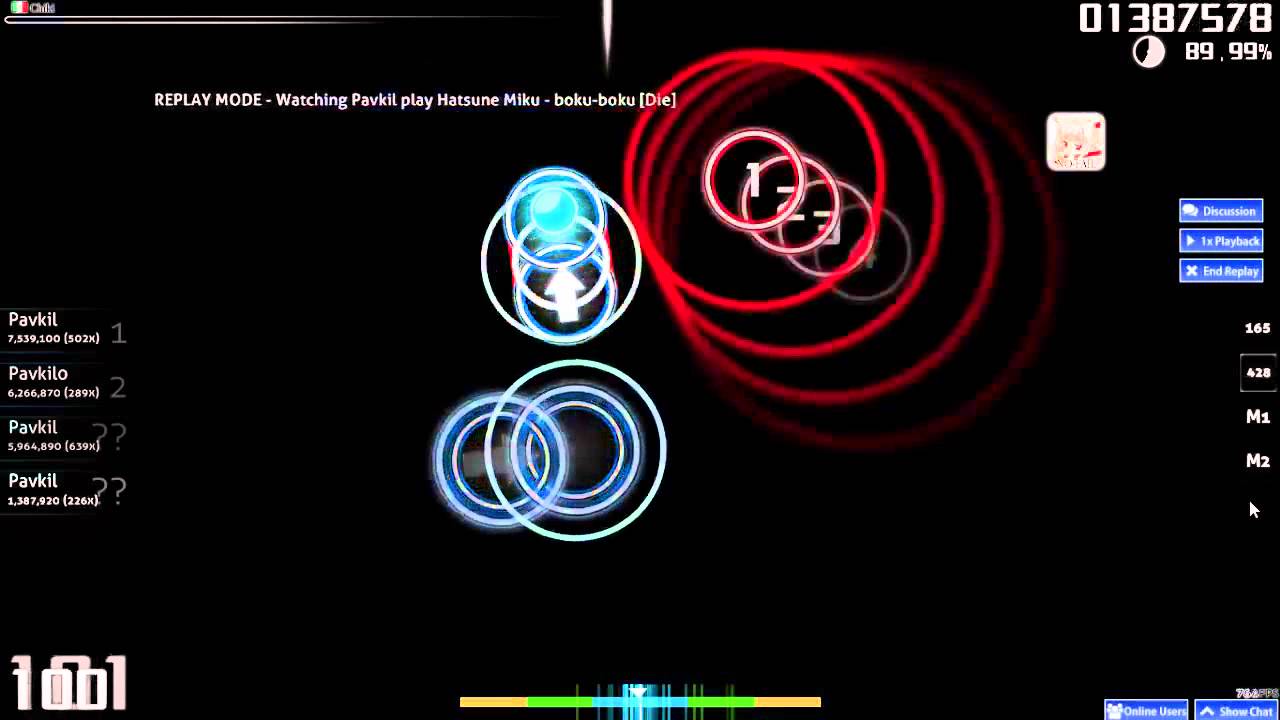 [Osu!] Hatsune Miku - Boku-boku [Die] played by Pavkil - YouTube