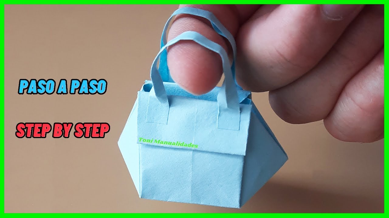 ⫸ BOLSA CASERA DE PAPEL | Origami PASO A PASO - YouTube