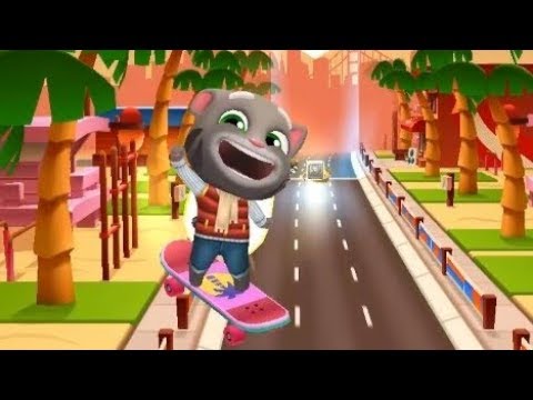 Talking Tom Gold Run FROSTY TOM SKATE RUN - YouTube