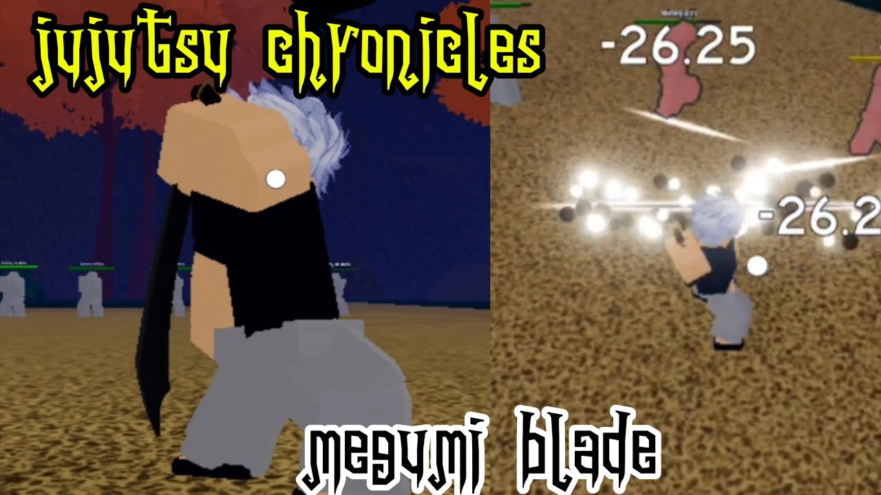 megumi blade showcase | jujutsu chronicles - YouTube