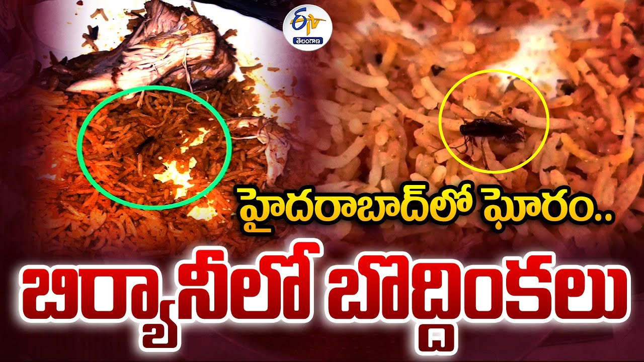 Cockroach Found in Biryani In Alwal Hyderabad | హైదరాబాద్‌లో ఘోరం ...