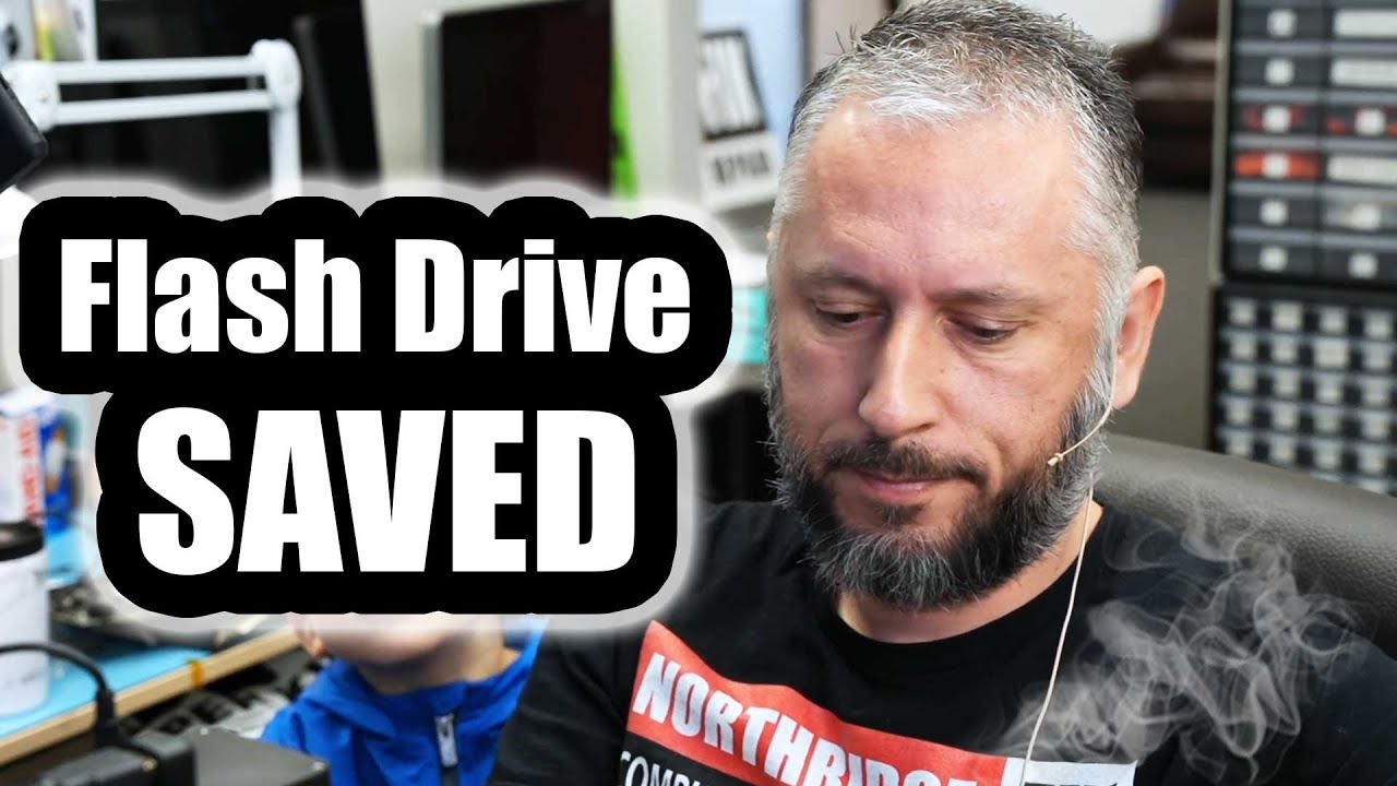 Broken USB Flash Drive Smoked - Repair and Data Recovery - YouTube