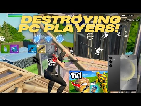 FORTNITE MOBILE VS PC 🖥.......(GALAXY S24 120FPS GAMEPLAY) - YouTube