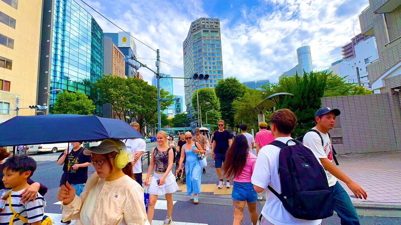 [4K] Walking Tour From Shinjuku to Shibuya. Tokyo, Japan. - YouTube
