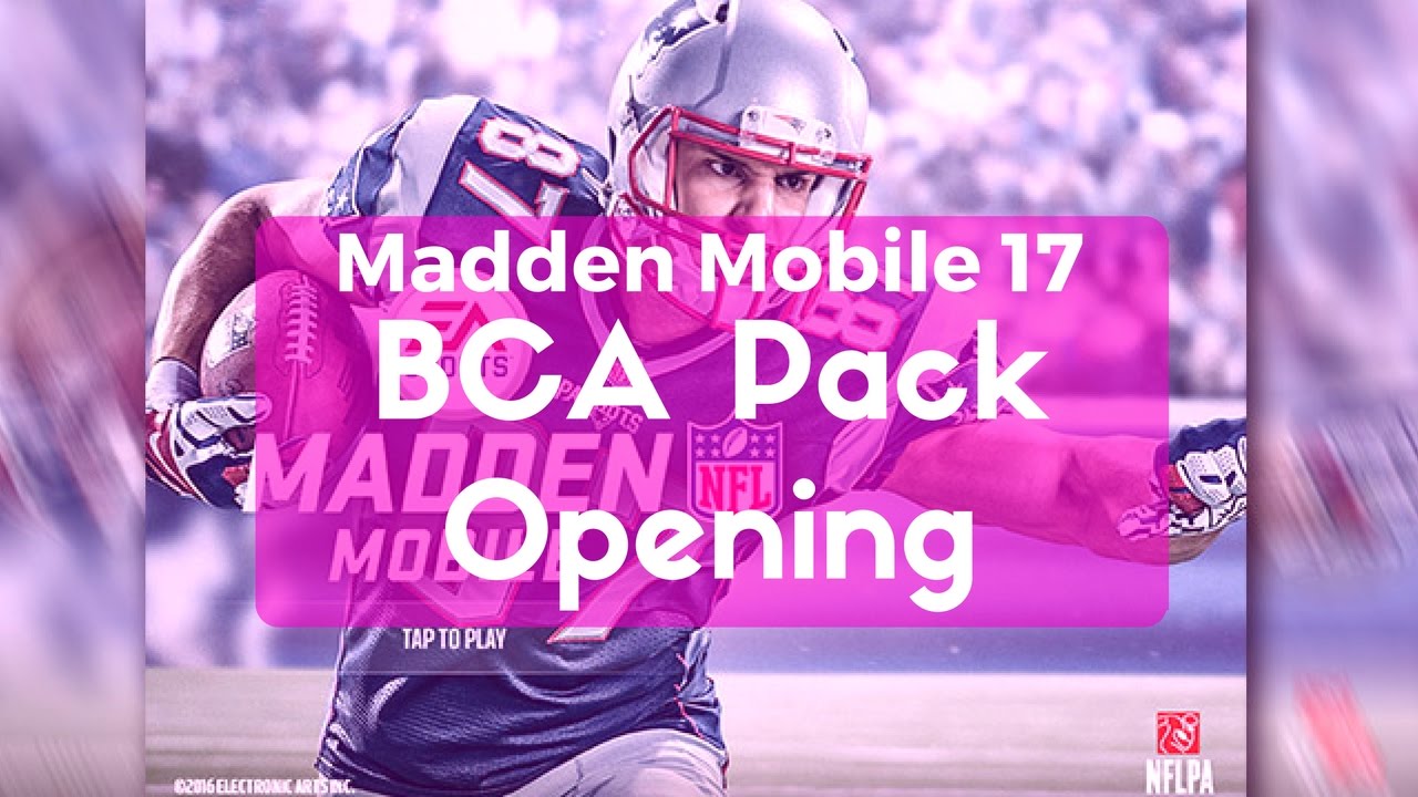 Madden Mobile 17 BCA Pack Opening! - YouTube