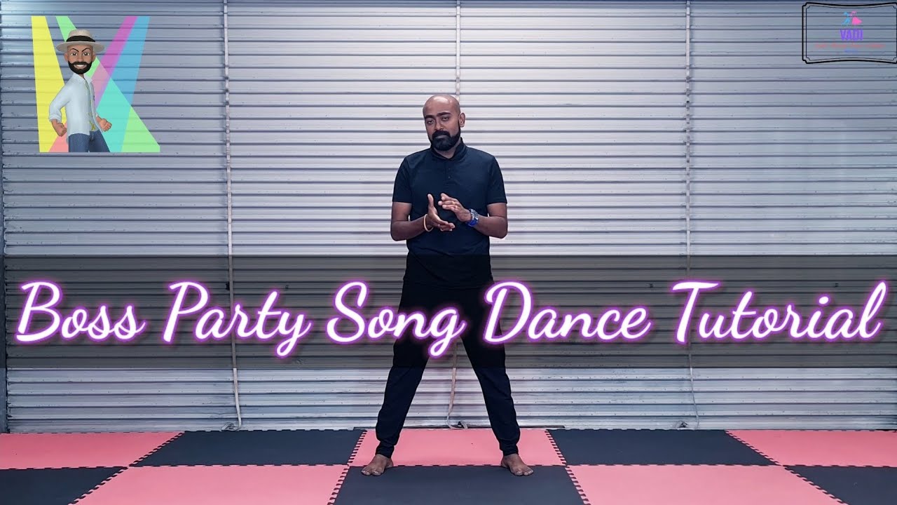 Boss Party Song Dance Step by Step Tutorial | Waltair Veerayya ...