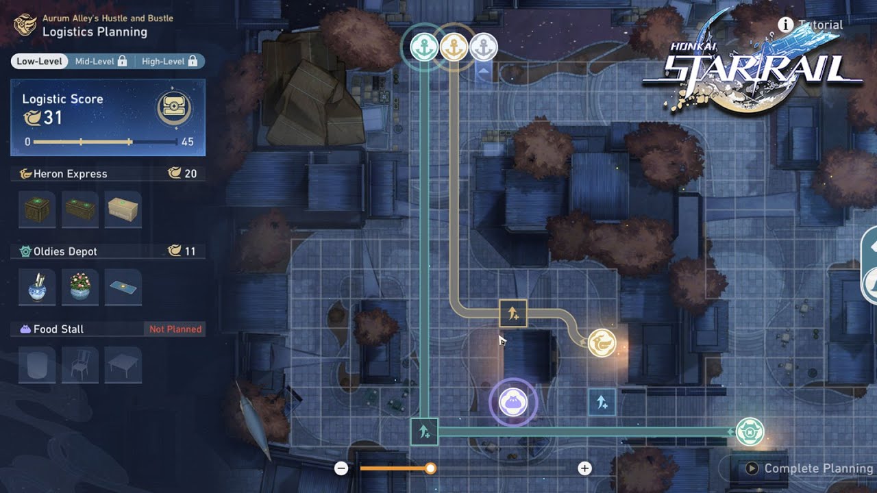 Logistics Planning Low Level Logistic Score 45 - Aurum Alley Hustle and ...