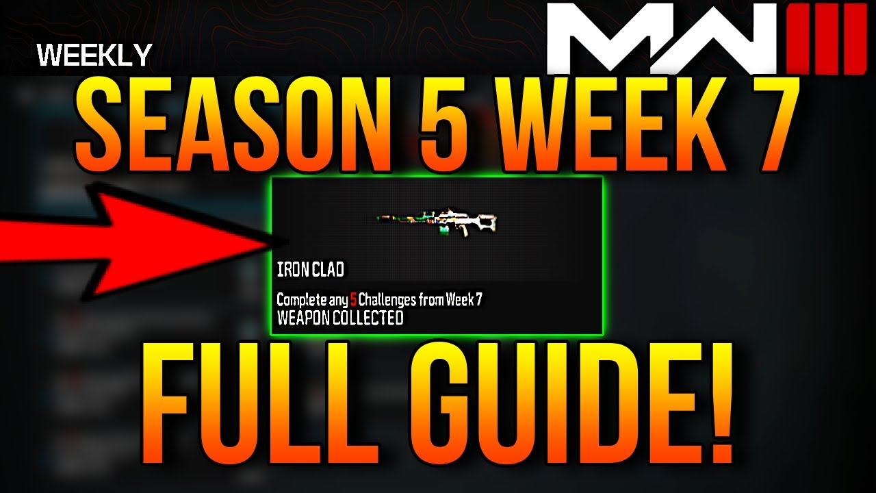 How To Complete ALL SEASON 5 WEEK 5 Challenges MW3 (Multiplayer)! - YouTube