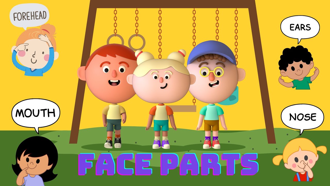Learn Face Parts For Kids! Eyes, Nose, Mouth & More! #kidslearning # ...